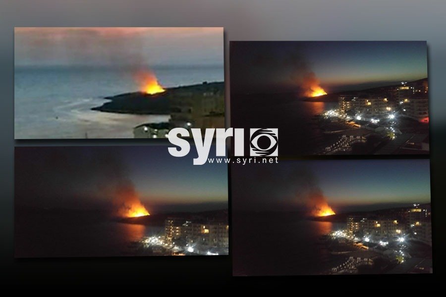 FOTO/ Zjarr i madh në Sarandë - Syri | Lajmi i fundit